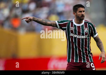 Matheus Martinelli of Fluminense FC gestures during the FIFA Club World ...