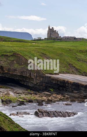 Mullaghmore Castle and the Cliffs in County Sligo, Ireland Stock Photo ...