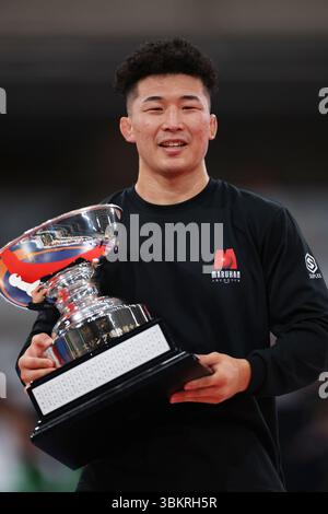 Tokyo, Japan. 22nd June, 2025. (L to R) Nonoka Ozaki, Sakura Motoki ...