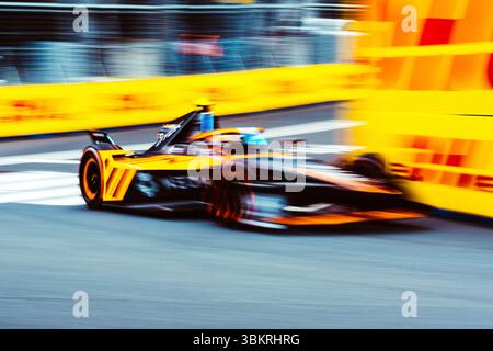 Taylor Barnard in the Neom McLaren during a qualifying session for the ...