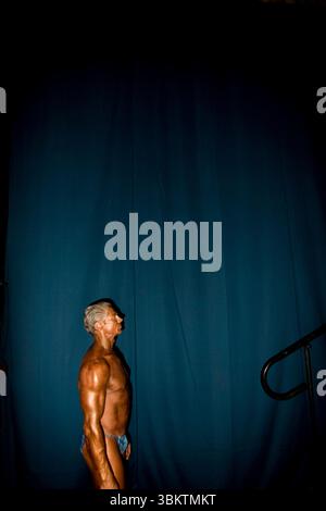Senior pro bodybuilder and fitness competitor Stock Photo - Alamy