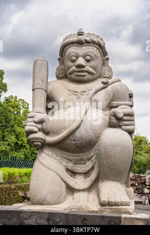 Stone gate guardian (dvarapala) of Sewu Temple Compound, 8th century ...