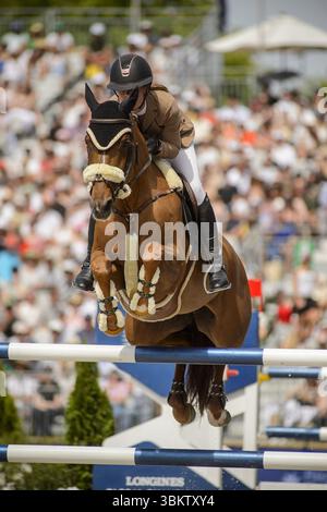 Alexa FERRER of France during the Longines Paris Eiffel Jumping 2026 ...