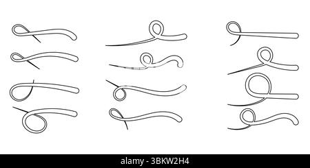 Black decorative underline. Calligraphy ink stroke tail Stock Vector ...