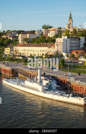 River monitor Sava, originally built for the Austro-Hungarian Navy ...