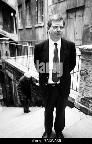 Abbot Bernard Devert, founder and president of Habitat et Humanisme NGO ...