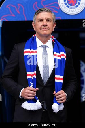 Rangers Chairman Andrew Cavenagh during a press conference at Ibrox ...