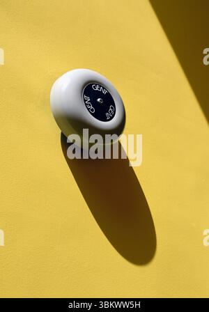 Honeywell Gent fire alarm bell Stock Photo - Alamy
