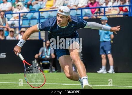 Eastbourne, England, UK. 23rd June, 2025. Maia Lumsden (GBR) playing in ...