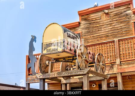 Caroline, Alberta - Jul 24, 2021: Exteriors of buildings at the Wheels ...