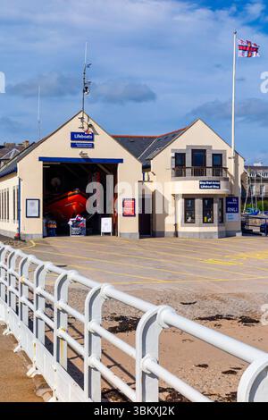 RNLI lifeboat station at Beaumaris on the Menai Strait, North Wales ...