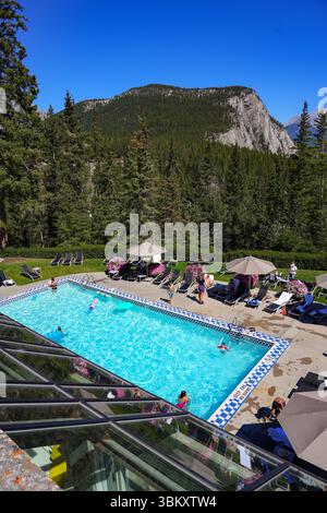 Swimming pool at The Fairmont Banff Springs Hotel Banff National Park ...