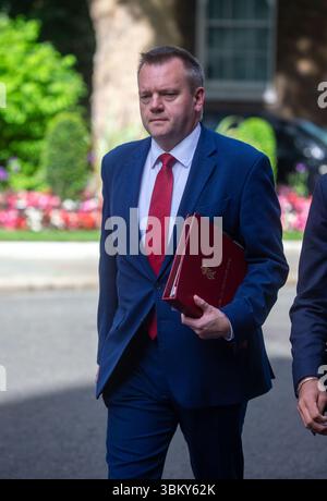 Paymaster General Nick Thomas-Symonds arrives for a Cabinet meeting in ...