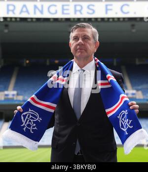 Rangers Chairman Andrew Cavenagh during a press conference at Ibrox ...