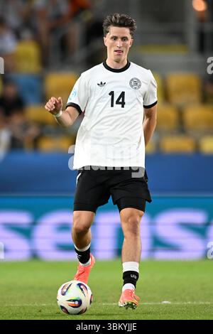 DUNAJSKA STREDA - Tim Oermann of Germany U21 (right) at the DAC Arena ...
