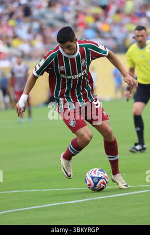 New Jersey, USA, 21st June 2025. German Cano of Fluminense FC enters ...