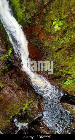 Photograph of beautful Morgan Falls in the Chequamegon-Nicolet National ...