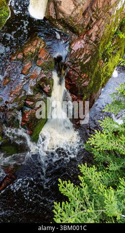 Photograph of beautful Morgan Falls in the Chequamegon-Nicolet National ...