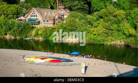 Monte Rio Beach in the Russian River Valley of Sonoma County ...