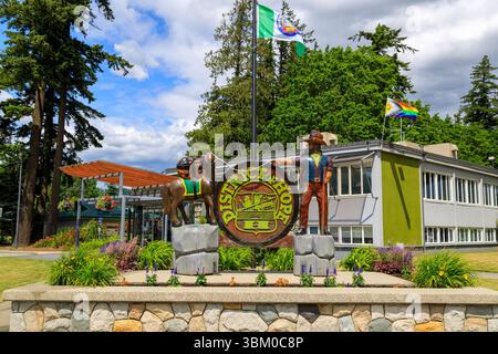 Hope, Canada - June 5, 2025: Exterior view of Hope District Hall in ...