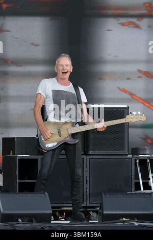 Gordon Matthew Thomas Sumner, known artistically as Sting, on stage at ...