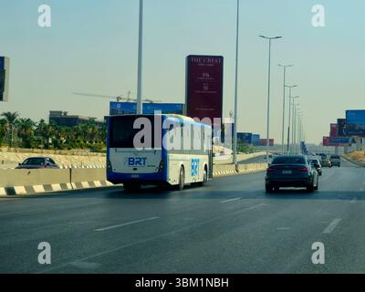 Cairo, Egypt, June 20 2025: The Bus Rapid Transit (BRT) project is ...