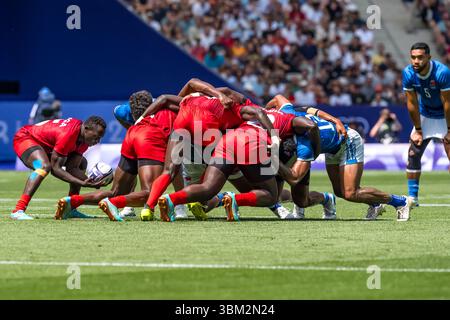 Men?s Pool B Rugby Seven: Samoa beats Kenya 26-0 Stock Photo - Alamy
