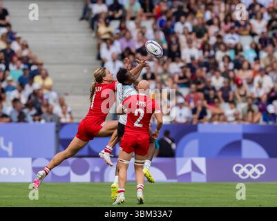 Canada forward CAROLINE CROSSLEY (CAN) (1) competes in the Women's ...