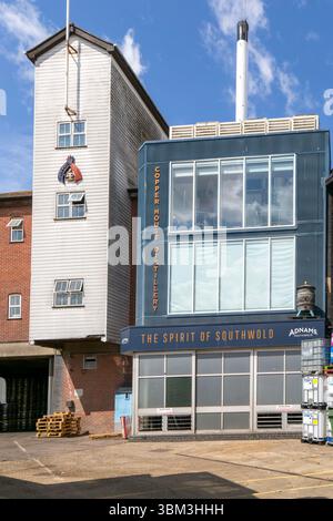 Historic brewery buildings of Adnams, Southwold, Suffolk, England Stock ...