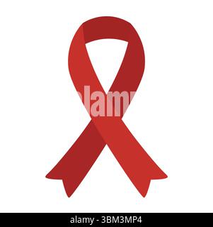 red aid ribbon icon Stock Vector Image & Art - Alamy