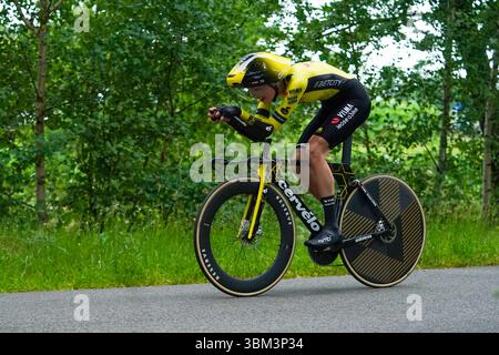 Dutch Lieke Nooijen of Team Visma-Lease a Bike pictured in action ...