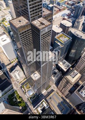 Aerial photograph of The Loop, Downtown Chicago, Illinois, United ...