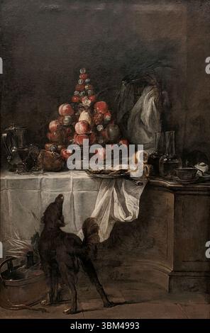 Jean Siméon Chardin - The Buffet Stock Photo - Alamy