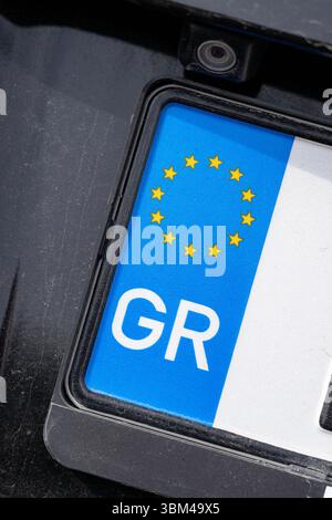 country identifier of EU car registration plate: Croatia Stock Photo ...
