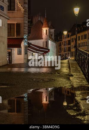 Annecy, France, Dec. 7, 2024. Scenic alley in Annecy Old Town Stock ...