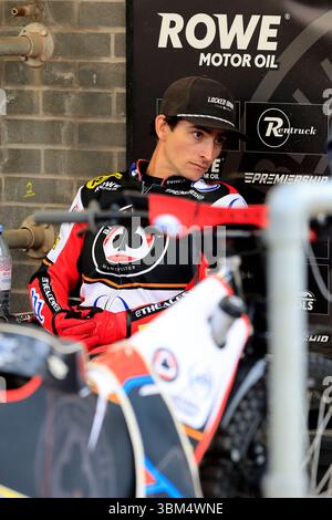 Zach Cook of Belle Vue ‘ATPI’ Aces and Tate Zischke (Reserve) of Belle ...