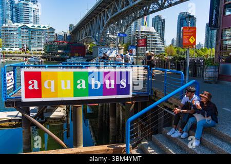 Aquabus, a transportation service on water in Vancouver, Canada Stock ...