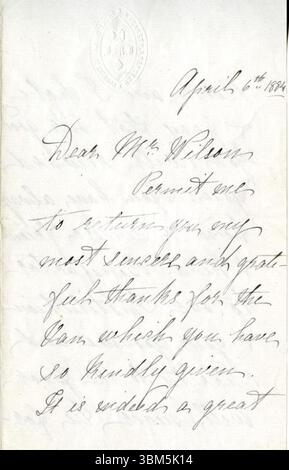 From Sister Mary Of Nazareth House, April 1884 Stock Photo - Alamy