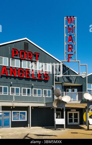 Port Angeles Wharf, Washington State, USA Stock Photo - Alamy