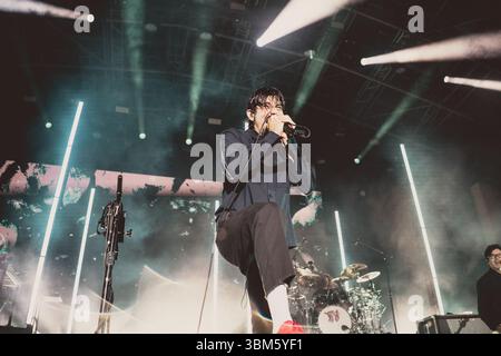 Chino Moreno of the Deftones live at The Piece Hall Halifax, 24.06.2025 ...