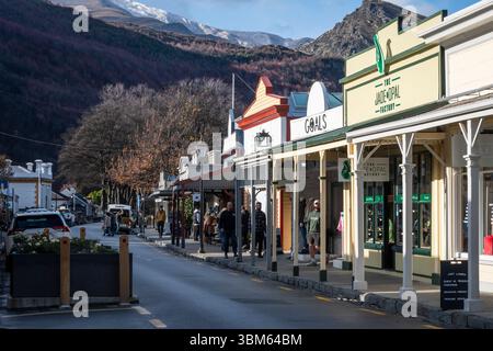 Shops in Buckingham Street, Arrowtown, Central Otago, South Island, New ...