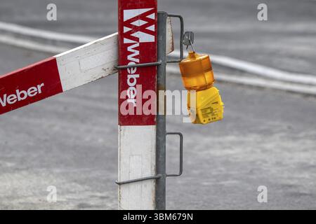 Construction site signalling Stock Photo - Alamy