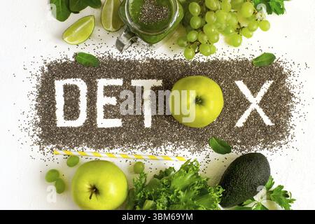 Word detox made of salad Stock Photo - Alamy
