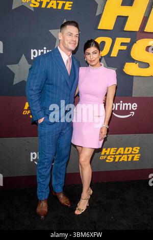 Shay Shariatzadeh, John Cena attending the New York Premiere of "Little ...