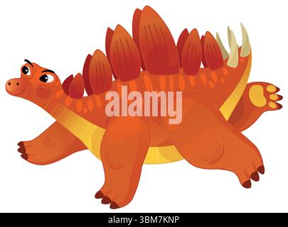 cartoon scene with happy prehistoric animal pteranodon dino dinosaur ...