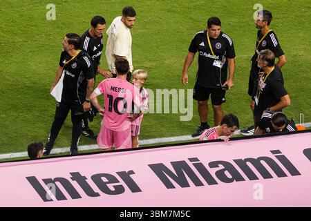 Inter Miami players and team staff pose for a picture as they celebrate ...