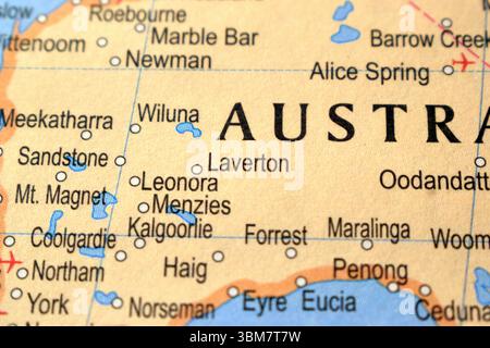 Laverton-Political Map Or Administrative Map Of Australia With ...