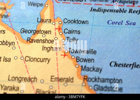 Tully City -Political Map Or Administrative Map Of Australia With ...