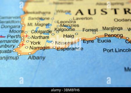 Haig-Political Map Or Administrative Map Of Australia With Background ...