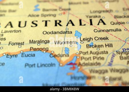 Maralinga City-Political Map Or Administrative Map Of Australia With ...
